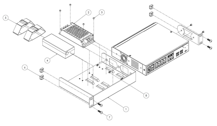 OM1200 rack tray kit assembly guide PN 590085 previously (590059 ...